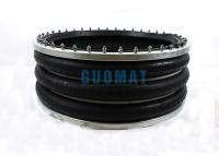 China Triple Convoluted Industrial AirBag 384mm Flange Type Air Ride Suspension Spring for sale