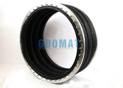 China Triple Convoluted Industrial AirBag 384mm Flange Type Air Ride Suspension Spring for sale