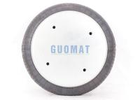 China Convoluted Type Air Spring 1/4NPTF Plate Industrial Rubber Bellows 55mm-160mm for sale