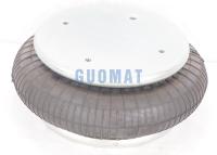 China Convoluted Type Air Spring 1/4NPTF Plate Industrial Rubber Bellows 55mm-160mm for sale