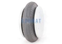 China Convoluted Type Air Spring 1/4NPTF Plate Industrial Rubber Bellows 55mm-160mm for sale