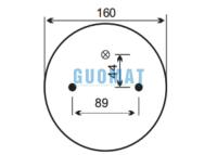 China Double Convoluted Air Spring 2B9-253 Goodyear W01-358-6945 Firestone Air Suspension for sale