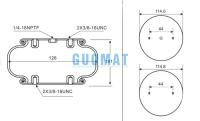 China W01-358-7725 Firestone Industrial Single Convoluted Air Spring 141mm Design Height For Electronic Equipment for sale