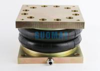 China Double Convoluted Industrial Air Bags LHF200/212-2 Rubber Air Spring With Cover Plate for sale