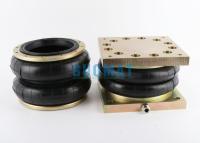 China Double Convoluted Industrial Air Bags LHF200/212-2 Rubber Air Spring With Cover Plate for sale