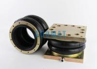 China Double Convoluted Industrial Air Bags LHF200/212-2 Rubber Air Spring With Cover Plate for sale