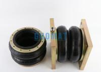 China Double Convoluted Industrial Air Bags LHF200/212-2 Rubber Air Spring With Cover Plate for sale