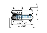 China FD 614-26 Contitech Flange Air Spring 14
