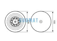 China 4757NP21/4757 N P21 Contitech Truck Air Suspension A9423204321 Mercedes Benz Shock Absorbers for sale