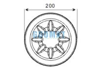 China W01-M58-8513 Firestone Truck Parts 4390NP22 Contitech Suspension Rolling Lobe Air Spring for sale