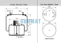 China W01-M58-8683 Firestone Truck Air Suspension Kits 887MBK6 Contitech Air Spring for sale