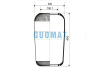 China Bus Spare Part W01-095-0191 Firestone Rubber Air Spring 727N Contitech For MAN for sale