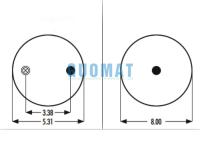 China 1R8-034 Goodyear Rubber Air Bags W01-358-5710 Firestone Truck Suspension Air Spring for sale