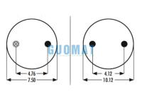 China W01-358-9415 Firestone Truck Air Spring 1R11-018 Goodyear Air Suspension Pneumatique for sale