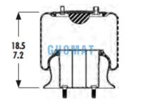 China W01-358-9415 Firestone Truck Air Spring 1R11-018 Goodyear Air Suspension Pneumatique for sale
