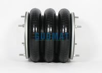 China FT 614-36 DS Contitech Industrial Air Spring 14''1/2X3 Triple Convoluted Type Rubber Bellows for sale