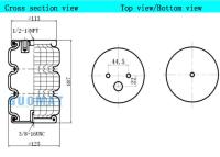 China Steel Cover Plate Industrial Air Spring Provide A Comfortable Ride / Airlift Airbags for sale