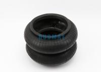 China Flange Connection Double Convoluted Rubber Bellows 350255H-2 / Air Spring Isolator for sale