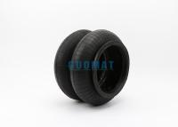 China Flange Connection Double Convoluted Rubber Bellows 350255H-2 / Air Spring Isolator for sale