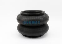 China Flange Connection Double Convoluted Rubber Bellows 350255H-2 / Air Spring Isolator for sale