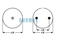 China 2B9-230 Goodyear Air Spring Replacement 578-92-3-202 Industrial Rubber Air Bellows for sale