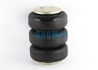 China GUOMAT 3B20F-2P05 Industrial Air Spring 1/4NPT Air Fitting Hole Triple Convoluted Air Bags for sale