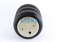 China GUOMAT 3B20F-2P05 Industrial Air Spring 1/4NPT Air Fitting Hole Triple Convoluted Air Bags for sale