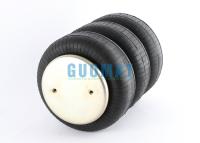 China GUOMAT 3B20F-2P05 Industrial Air Spring 1/4NPT Air Fitting Hole Triple Convoluted Air Bags for sale