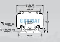 China W01-358-9401 Firestone Truck Suspension Air Spring 1T15T-1 Style Semi Trailer Air Bag for sale