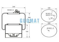 China 4390NP02 Contiteh Heavy Duty Truck Air Spring A9423200221 Benz Suspension Air Rubber Bags for sale