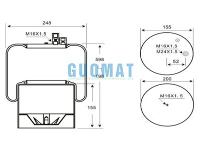 China 4390NP02 Contiteh Heavy Duty Truck Air Spring A9423200221 Benz Suspension Air Rubber Bags for sale