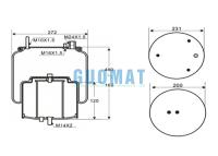 China 4562NP03 Contitech Rubber Air Spring 1R10-719 Suspension Air Bags For Truck for sale