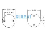 China FT 330-29 703 Contitech Industrial Air Bags W01-358-7990 Firestone Pneumatic Air Bellows for sale
