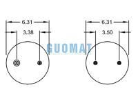 China W01-358-6941 Firestone Suspension Air Shock Style 20 Rubber Bellows Air Spring for sale