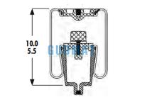 China Truck Seat Suspension Air Spring 1S4-074 Goodyear Air Shock With Piston for sale