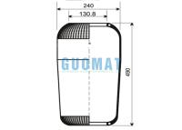 China 713N Contitech Suspension Air Spring 72296 Air Bellows V1F21D VIBRACOUSTIC for sale
