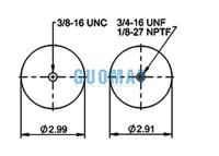 China 1S4-234 Goodyear Suspension Air Spring 579-08-1-004/579-08-7-317 Sleeve Type Shock Absorber for sale