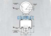China Truck Rolling Lobe Air Spring W01-358-9049 1T15LP-3 Firestone Auto Parts Replacement for sale