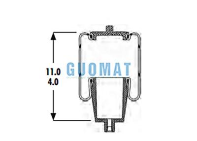 China 1S4.5-13 Goodyear Cab Air Spring Replacement 579-08-7-219 Truck Suspension Air Bag for sale