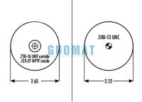 China 1S5-006 Goodyear Sleeve Air Spring ASC-08-7-005 For Truck Cab Air Suspension for sale