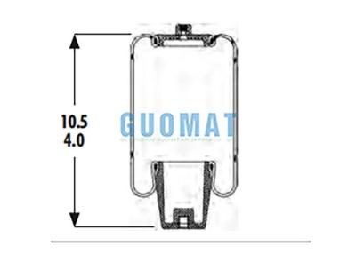 China 1S5-038 Goodyear Cab Suspension Air Spring ASC-08-7-194 Piston Rubber Air Bag For Commercial Trucks for sale