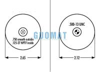 China 1S5-038 Goodyear Cab Suspension Air Spring ASC-08-7-194 Piston Rubber Air Bag For Commercial Trucks for sale