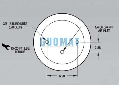 China 1T15M-2 Firestone Style Air Shock W01-358-9042 Air Suspension Springs For Shock Absorption for sale