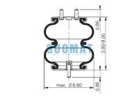 China FD 70-13 796 Double Convoluted Air Shock 66660 Industrial Air Spring For Packaging machines for sale