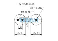 China FD 70-13 796 Double Convoluted Air Shock 66660 Industrial Air Spring For Packaging machines for sale