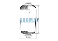 China 716N Contitech Bus Suspension Air Spring W010950145 1R2A450-305 Firestone Rubber Air Bellows for sale