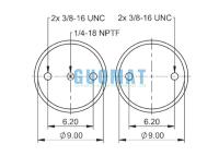 China FT 330-29 430 Contitech Suspension Air Spring W01-358-8006 Firestone Convoluted Air Bellows for sale