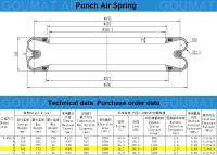 China Japan Industry Rubber Air Spring For Punching Clamping Device 0.69 Mpa for sale