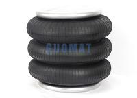 China 3B7330 Triple Convoluted Air Spring 157.5mm Center Distance Rubber Air Bellows for sale
