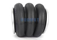 China 3B7330 Triple Convoluted Air Spring 157.5mm Center Distance Rubber Air Bellows for sale